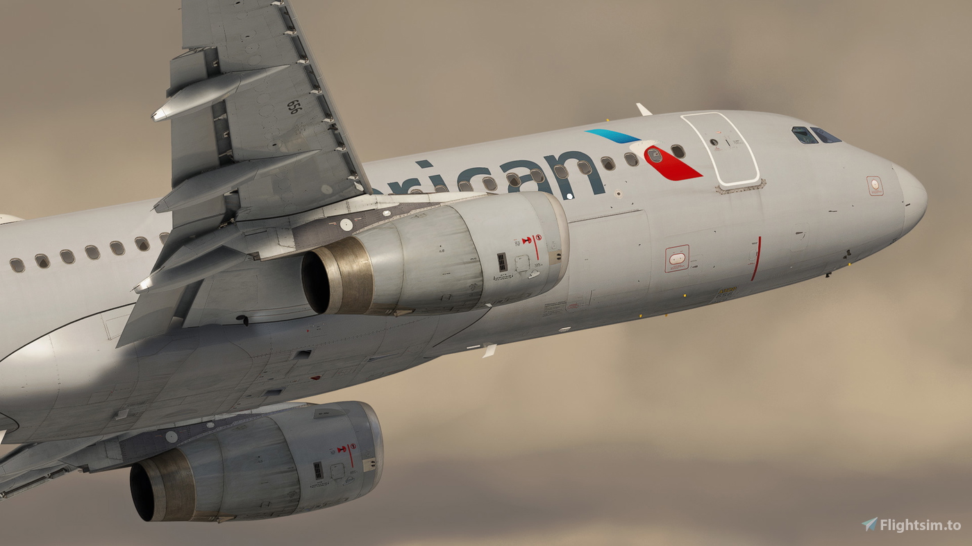 American Airlines | Pack | w/Cabin | Fenix A320 V2 (8K + 4K) for Microsoft Flight Simulator | MSFS