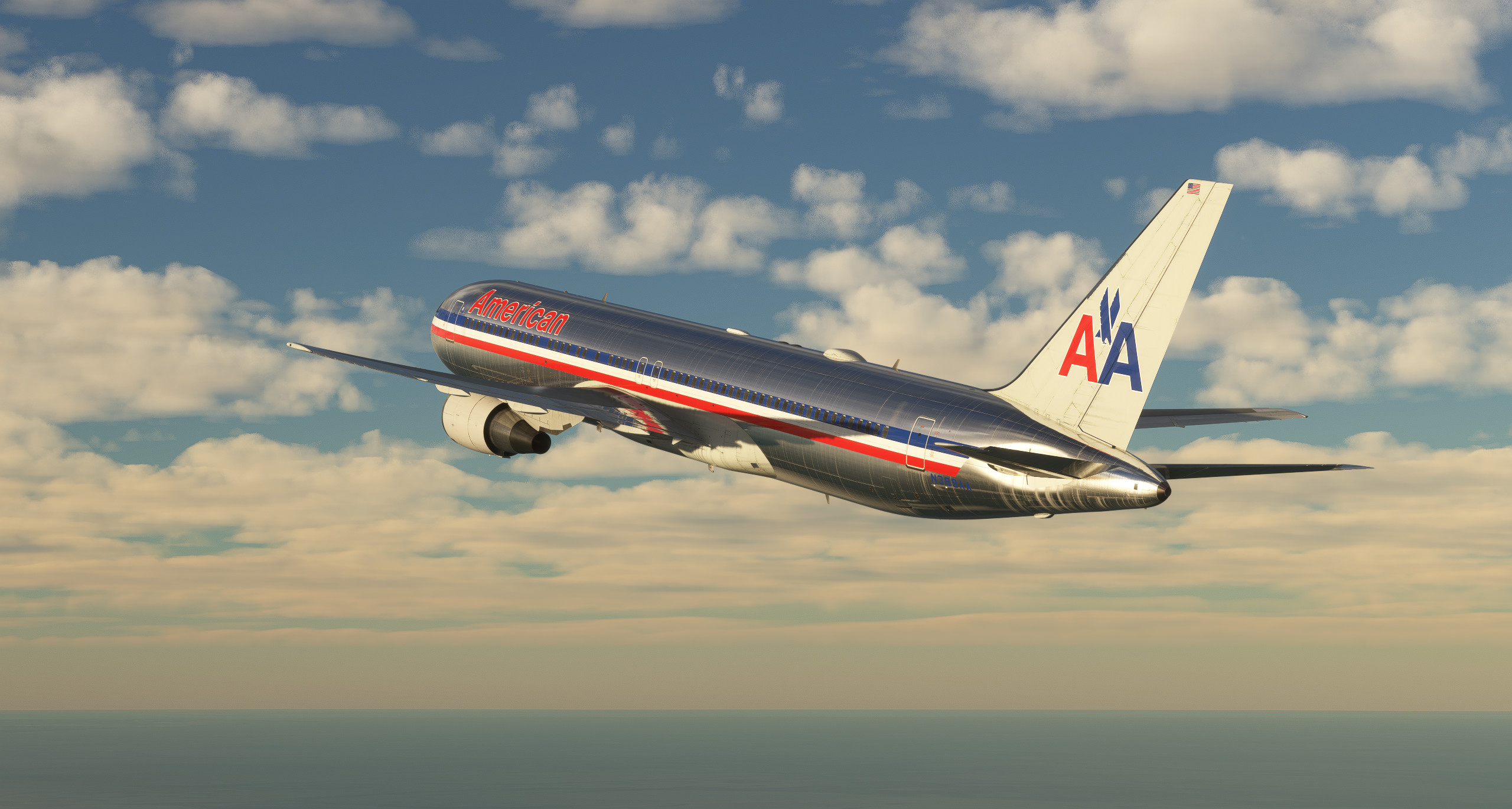 American (Bare Metal) (No Winglets) - CS 767-300 (GE 4 Door) - MSFS Add ...