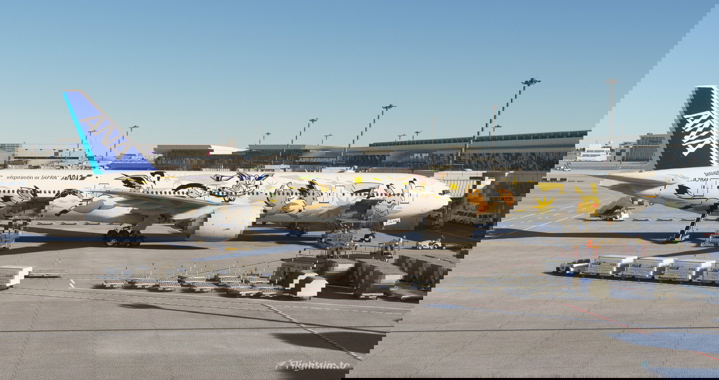 ANA - All Nippon Airways 777-381ER ( JA784A - EEVEE JET ) のために Microsoft Flight Simulator | MSFS