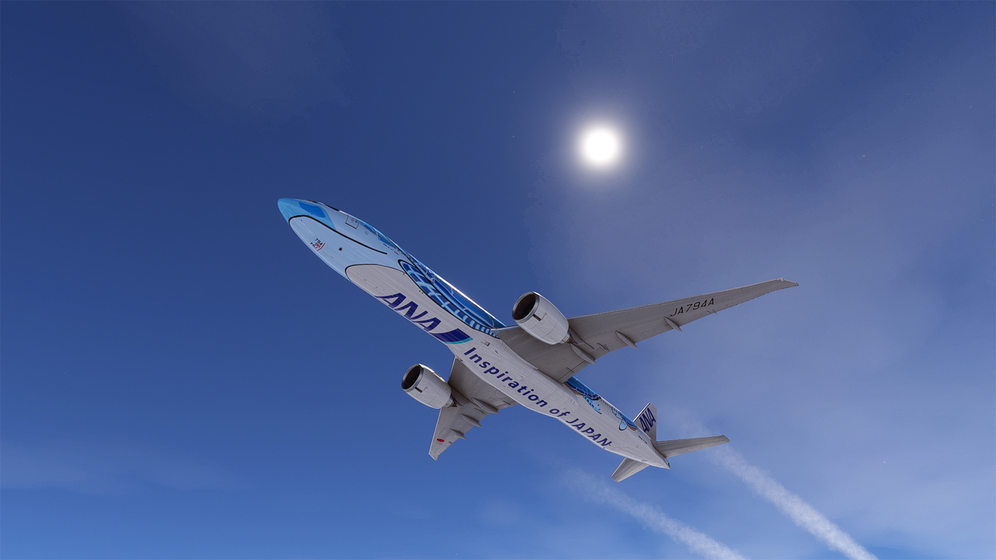 ANA Flying Honu "Lani" PMDG 777-300ER para Microsoft Flight Simulator ...