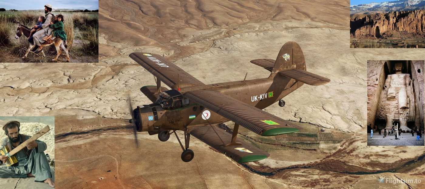 Antonov AN-2 UK-KIV "Khiva" brown heavily weathered (v1.1) for ...
