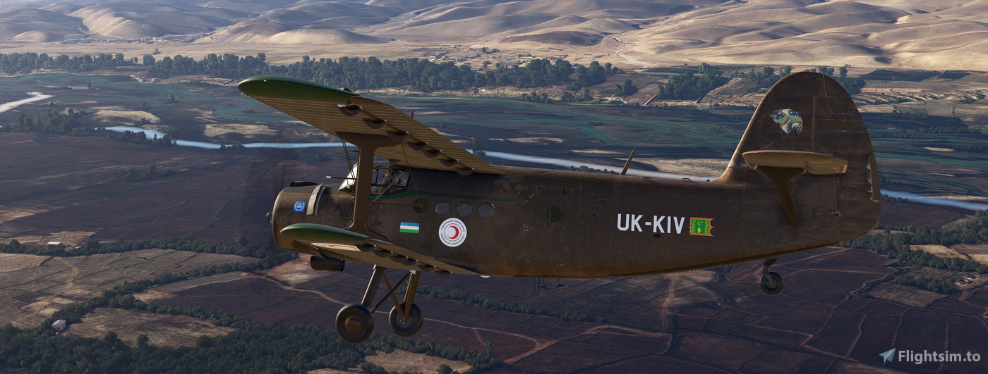 Antonov AN-2 UK-KIV "Khiva" brown heavily weathered (v1.1) for ...