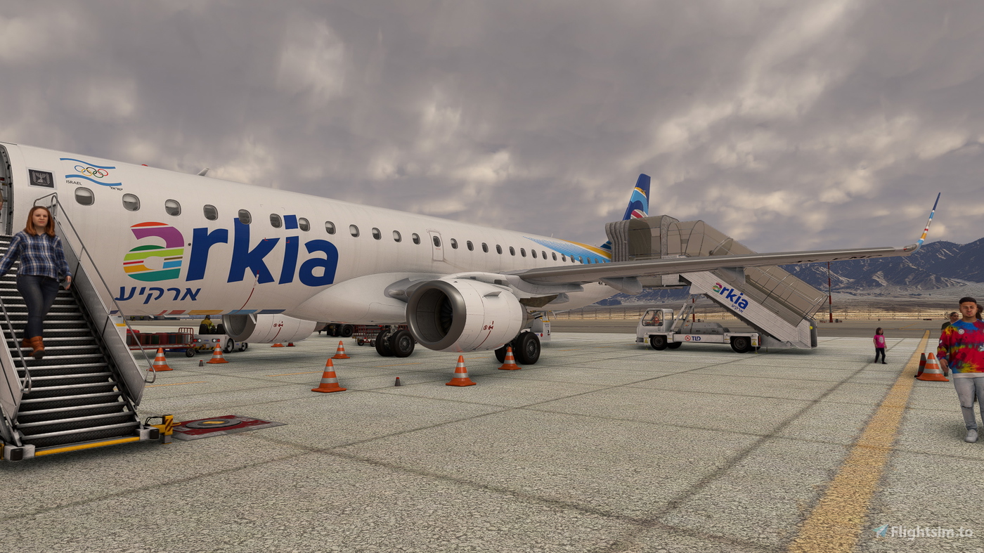 Arkia Israeli Airlines | 4X-EMC | FSS E195 | 2024 for Microsoft Flight ...