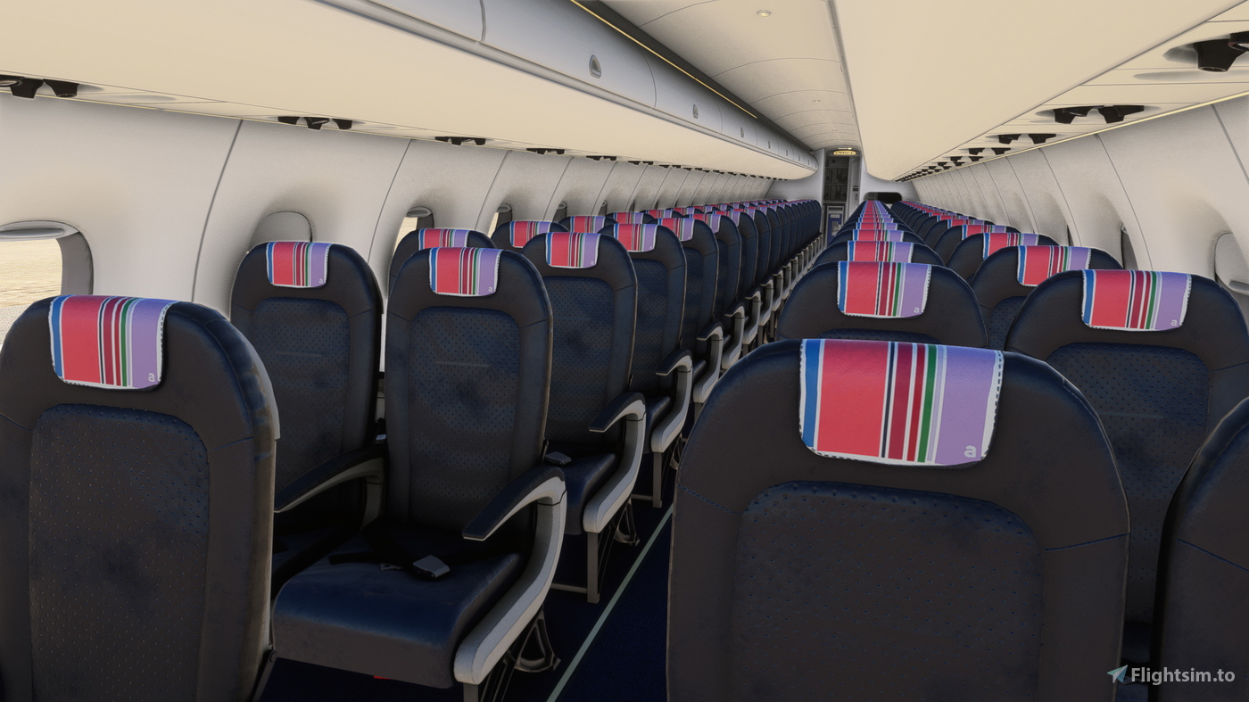 Arkia Israeli Airlines | 4X-EMF | FSS E195 | w/Cabin Textures for ...
