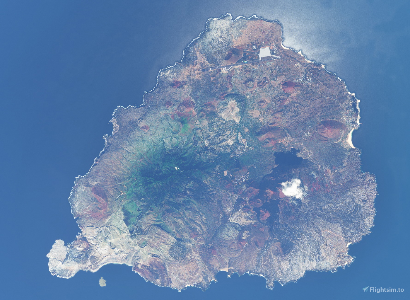 Ascension Island Aerial Ground Image for Microsoft Flight Simulator | MSFS