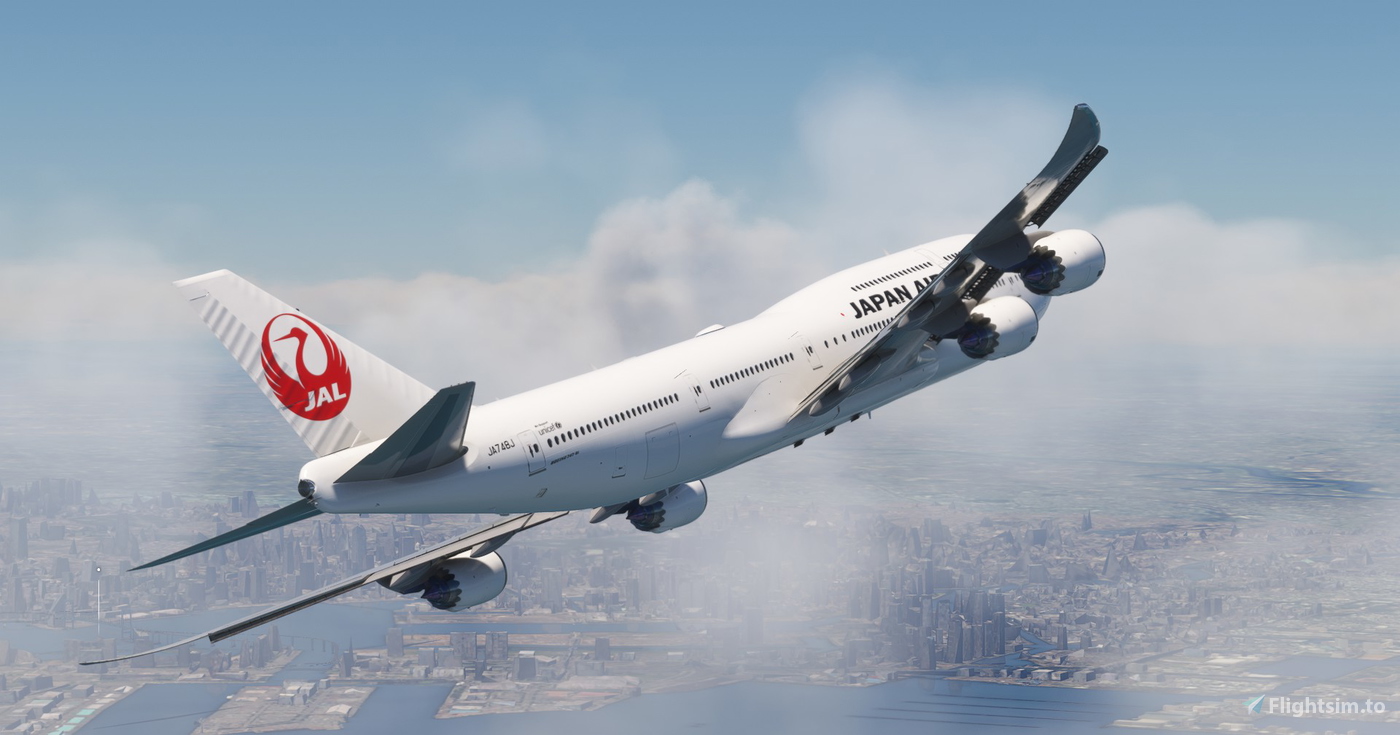 Asobo Boeing 747-8i JAPAN AIRLINES (Fictional) [8K] for Microsoft ...