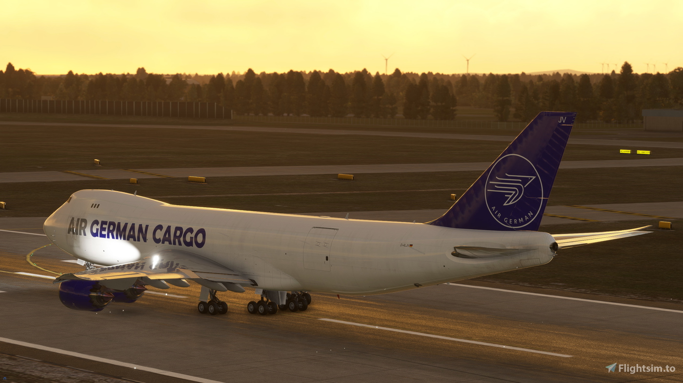 Asobo 747-8f AirGerman Cargo for Microsoft Flight Simulator | MSFS