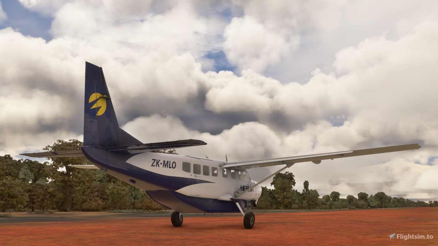 Asobo and Black Square Cessna Caravan 208 B MERLIN LABS "ZK-MLO" for ...