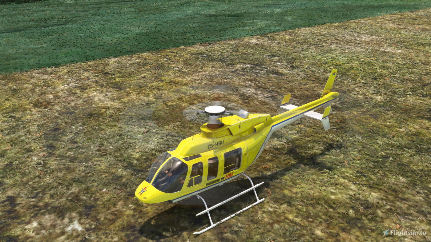 Asobo Bell 407 "ZS-HBU" Working On Fire" (Fictional) for Microsoft ...