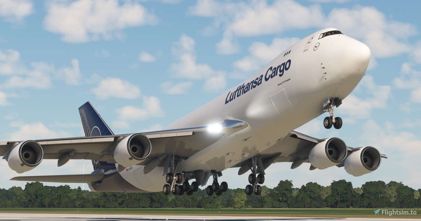 Asobo Boeing 747-8F Lufthansa Cargo (Fictional) [8K] for Microsoft ...