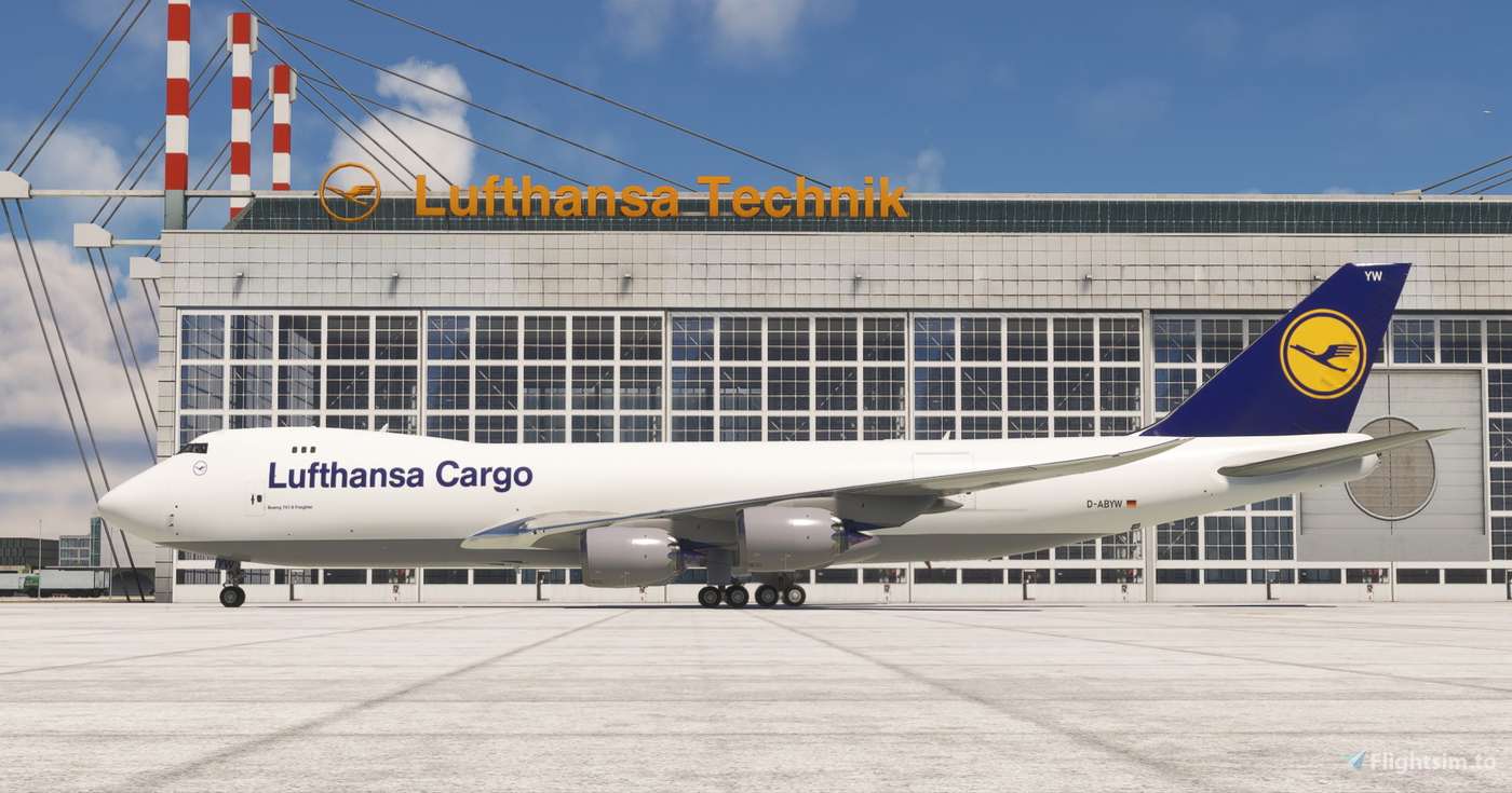 Asobo Boeing 747-8F Lufthansa Cargo (OldLivery) (Fictional) [8K] for ...