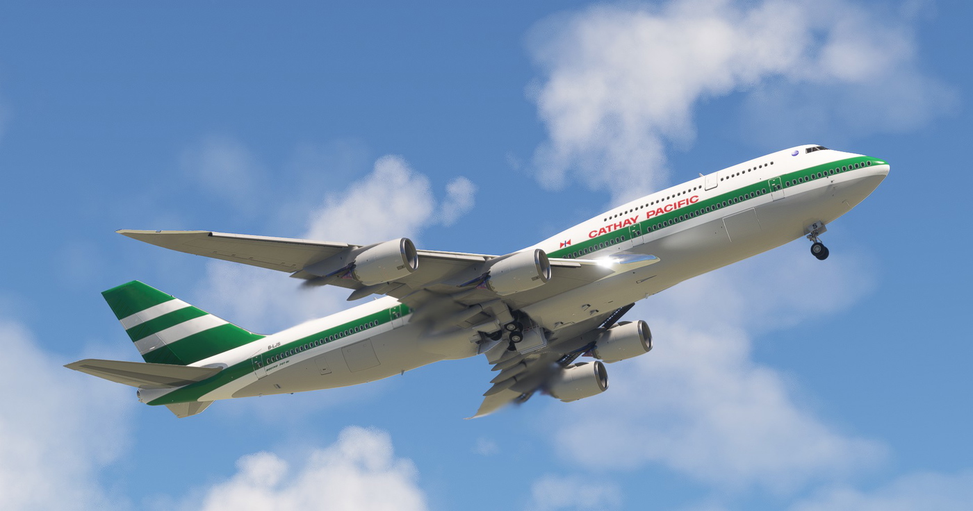Asobo Boeing 747-8i CATHAY PACIFIC (OldLivery) (ZK-NBS spec) (Fictional ...
