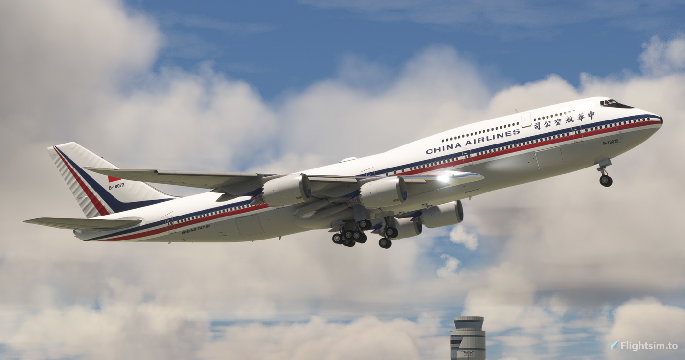 Asobo Boeing 747-8i CHINA AIRLINES (OldLivery) (Fictional) [8K] for ...