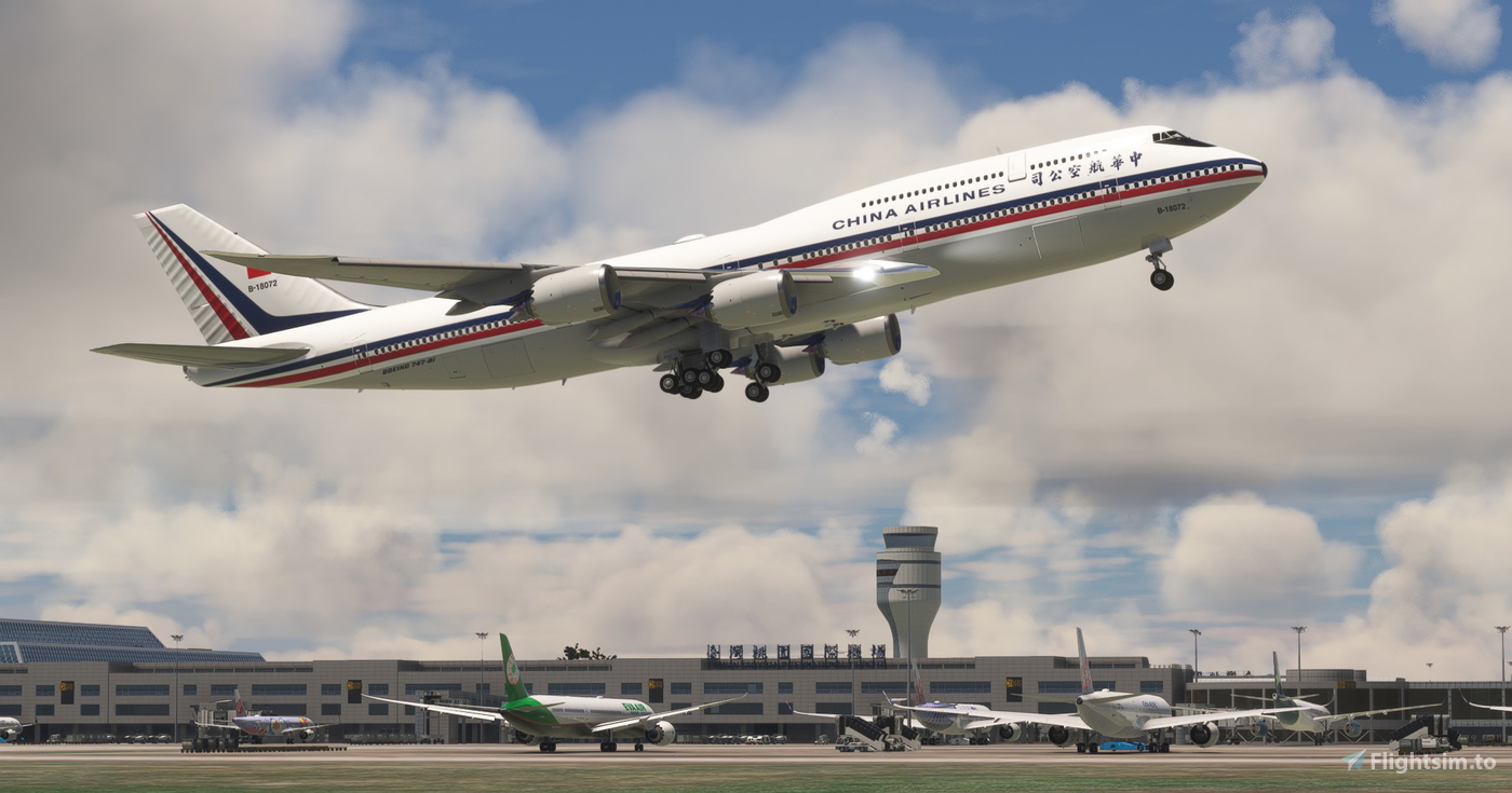 Asobo Boeing 747-8i CHINA AIRLINES (OldLivery) (Fictional) [8K] 对于 ...