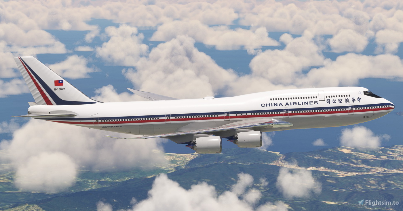 Asobo Boeing 747-8i CHINA AIRLINES (OldLivery) (Fictional) [8K] 对于 ...