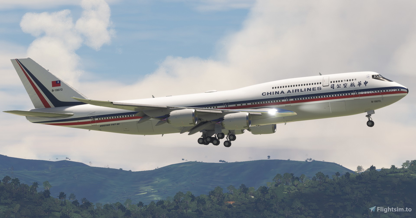 Asobo Boeing 747-8i CHINA AIRLINES (OldLivery) (Fictional) [8K] 对于 ...