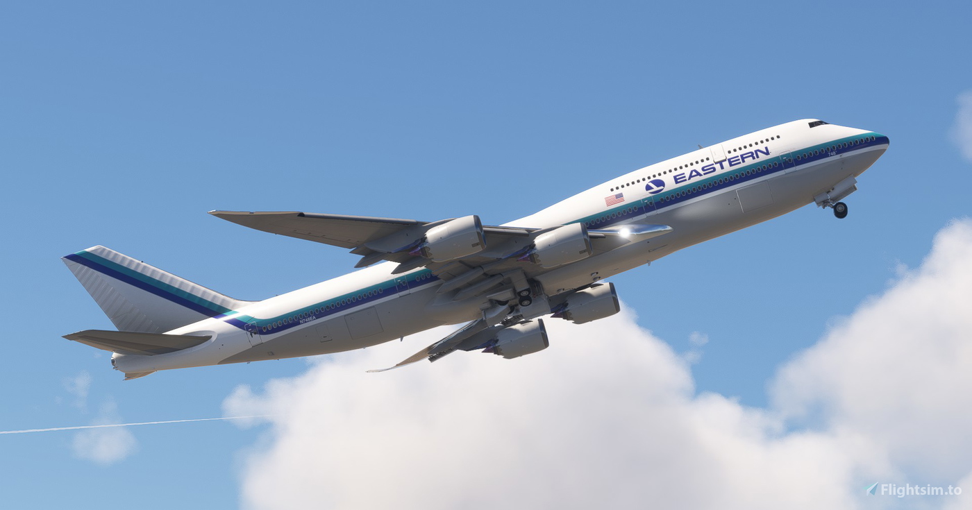 Asobo Boeing 747-8i EASTERN AIRLINES (Fictional) [8K] for Microsoft ...