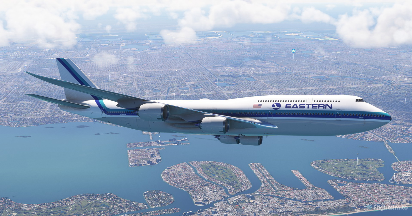 Asobo Boeing 747-8i EASTERN AIRLINES (Fictional) [8K] for Microsoft ...