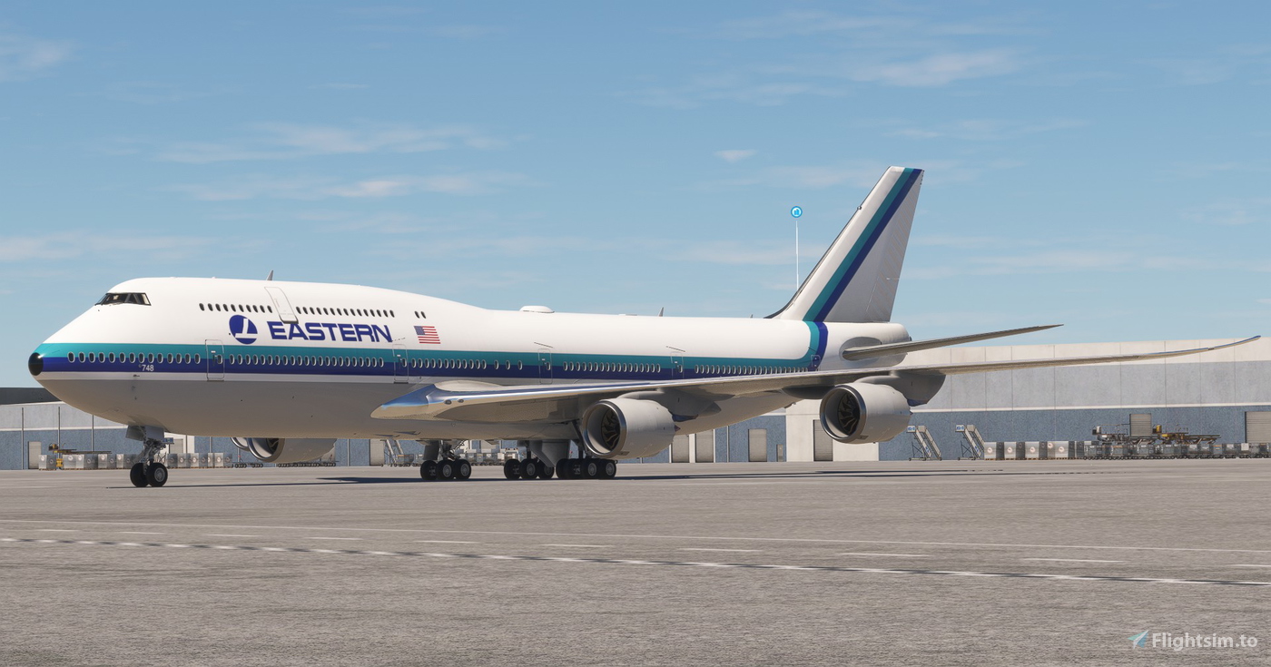 Asobo Boeing 747-8i EASTERN AIRLINES (Fictional) [8K] for Microsoft ...