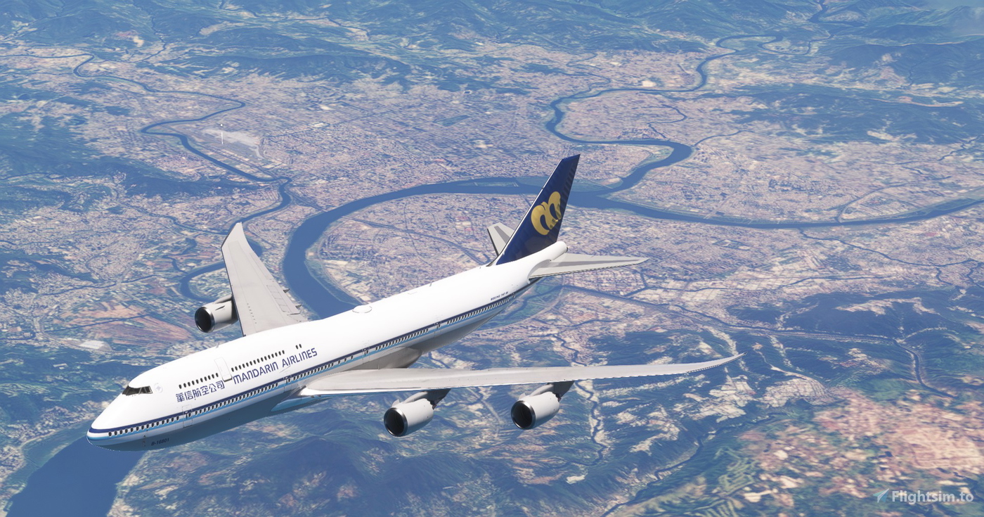 Asobo Boeing 747-8i MANDARIN AIRLINES (OldLivery)(Fictional) [8K] 对于 ...
