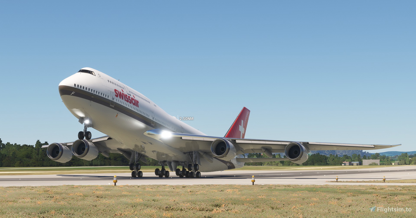 Asobo Boeing 747-8i SWISSAIR (OldLivery) (Fictional) [8K] für Microsoft ...