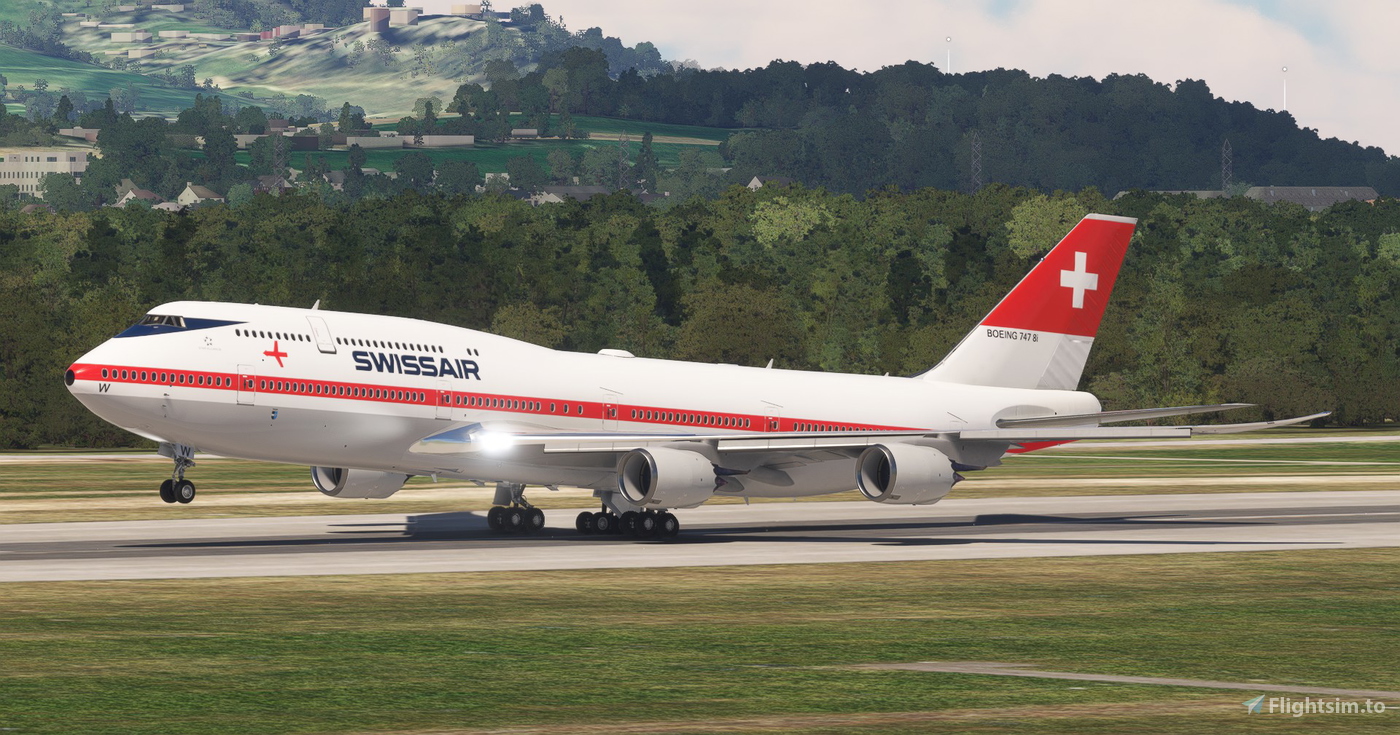 Asobo Boeing 747-8i SWISSAIR (OldLivery) (Fictional) [8K] pour ...