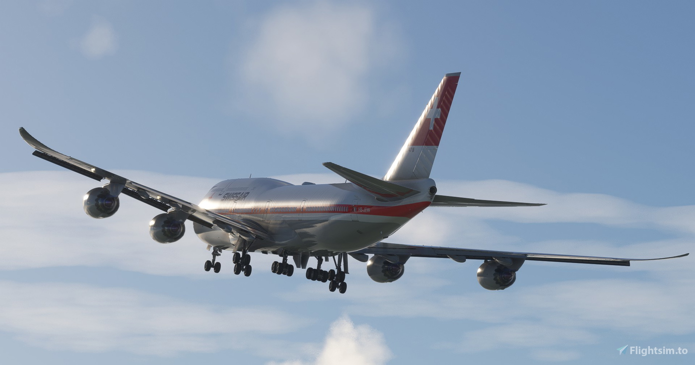 Asobo Boeing 747-8i SWISSAIR (OldLivery) (Fictional) [8K] pour ...