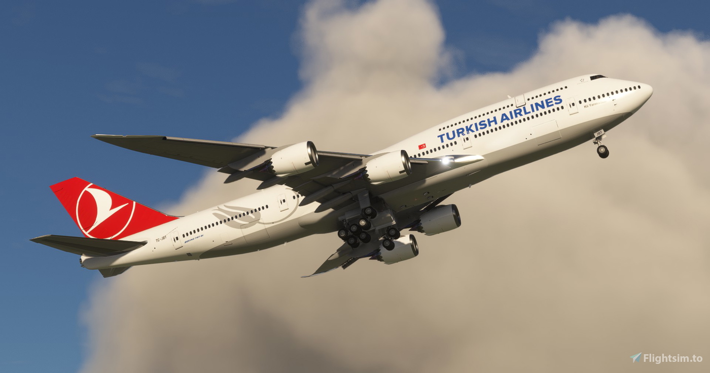 Asobo Boeing 747-8i TURKISH AIRLINES (Fictional) [8K] for Microsoft ...