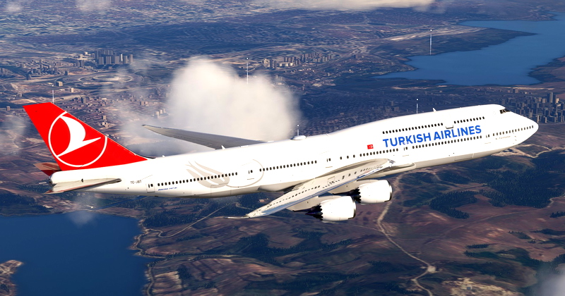 Asobo Boeing 747-8i TURKISH AIRLINES (Fictional) [8K] for Microsoft ...