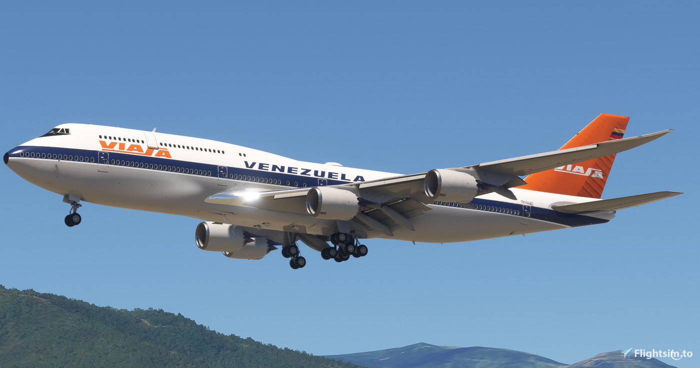 Asobo Boeing 747-8i VIASA (1970~80's)(OldLivery) (Fictional) [8K] para ...
