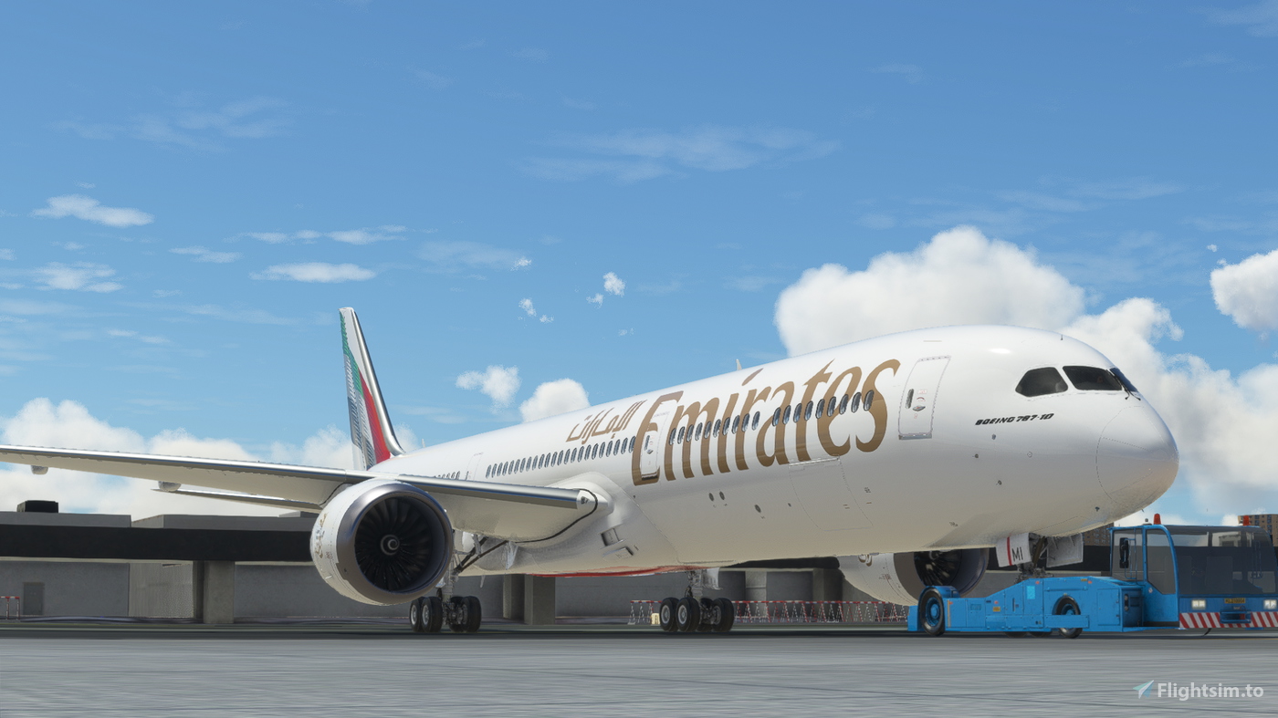 Asobo Boeing 787-10 Emirates New Livery 8K for Microsoft Flight ...