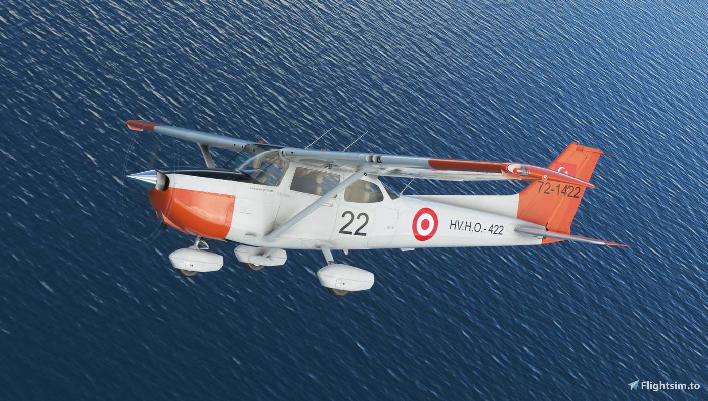 Asobo C172 - TUAF Academy 126. Filo "SERÇE" (8K) 对于 Microsoft Flight ...