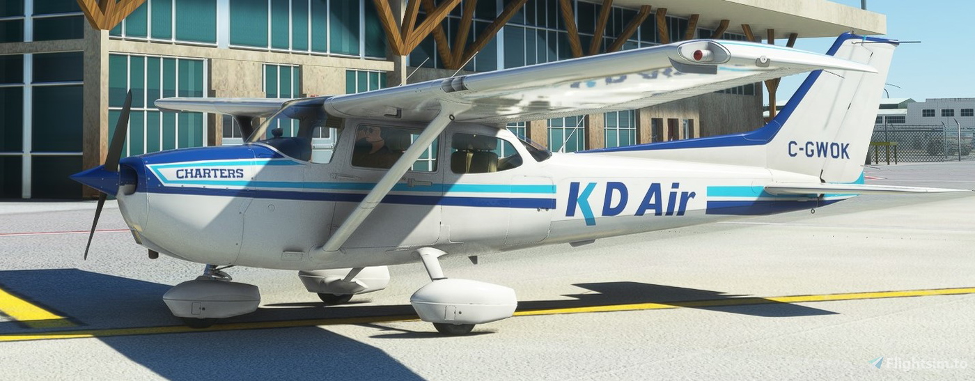 Asobo Cessna 172 Classic KD Air (Defunct) Livery. C-GWOK pour Microsoft ...