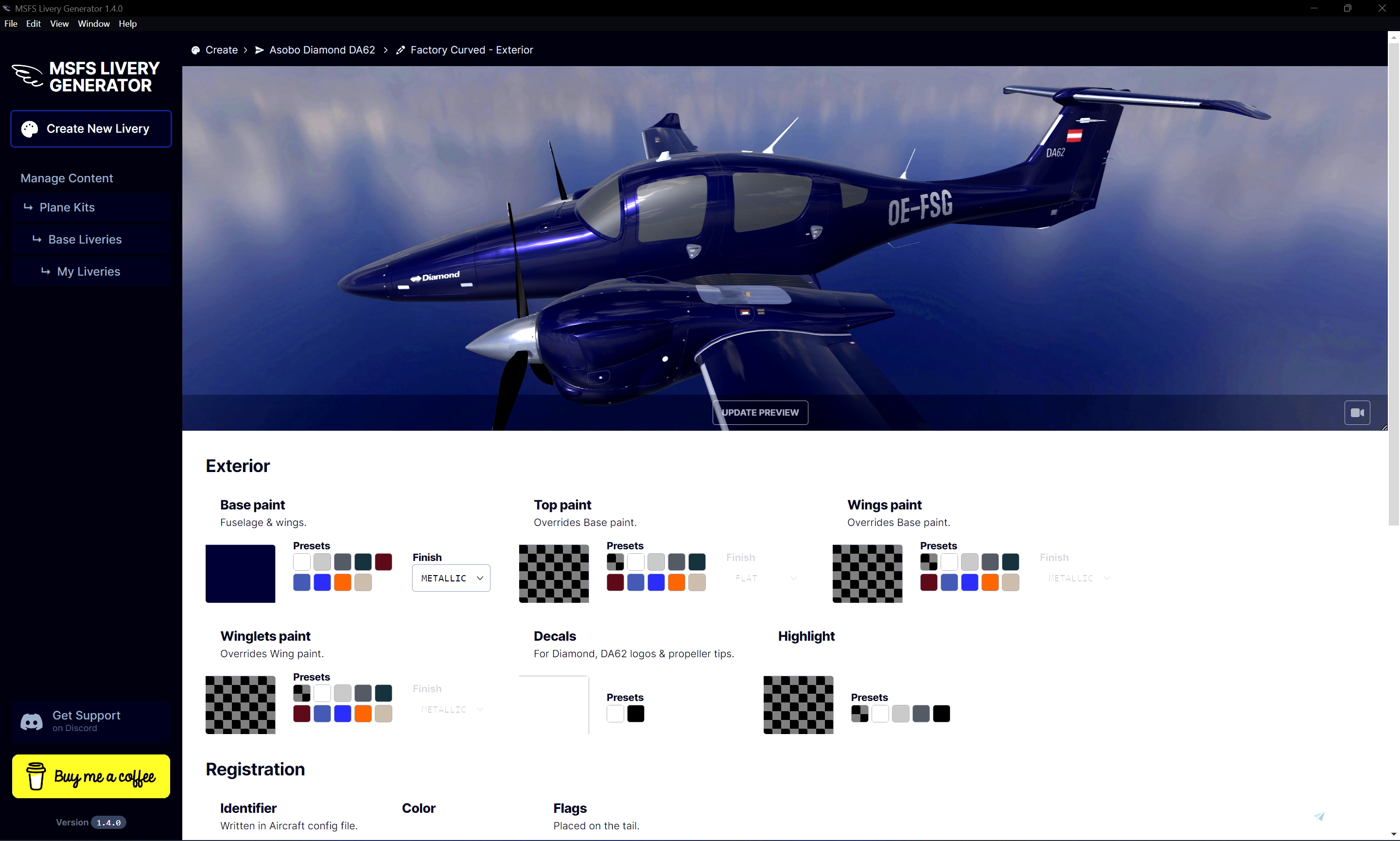 Plane Kits for Livery Generator for Microsoft Flight Simulator | MSFS ...