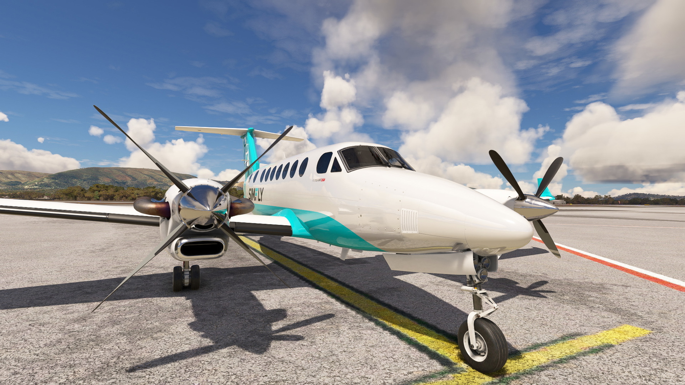 [ASOBO] SimFly B350 King Air livery for Microsoft Flight Simulator | MSFS