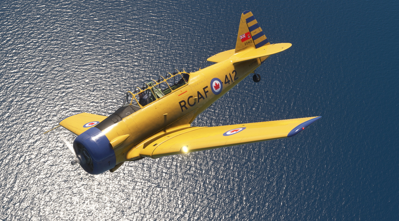 Asobo T-6 Texan RCAF No. 412 of CWHM for Microsoft Flight Simulator | MSFS