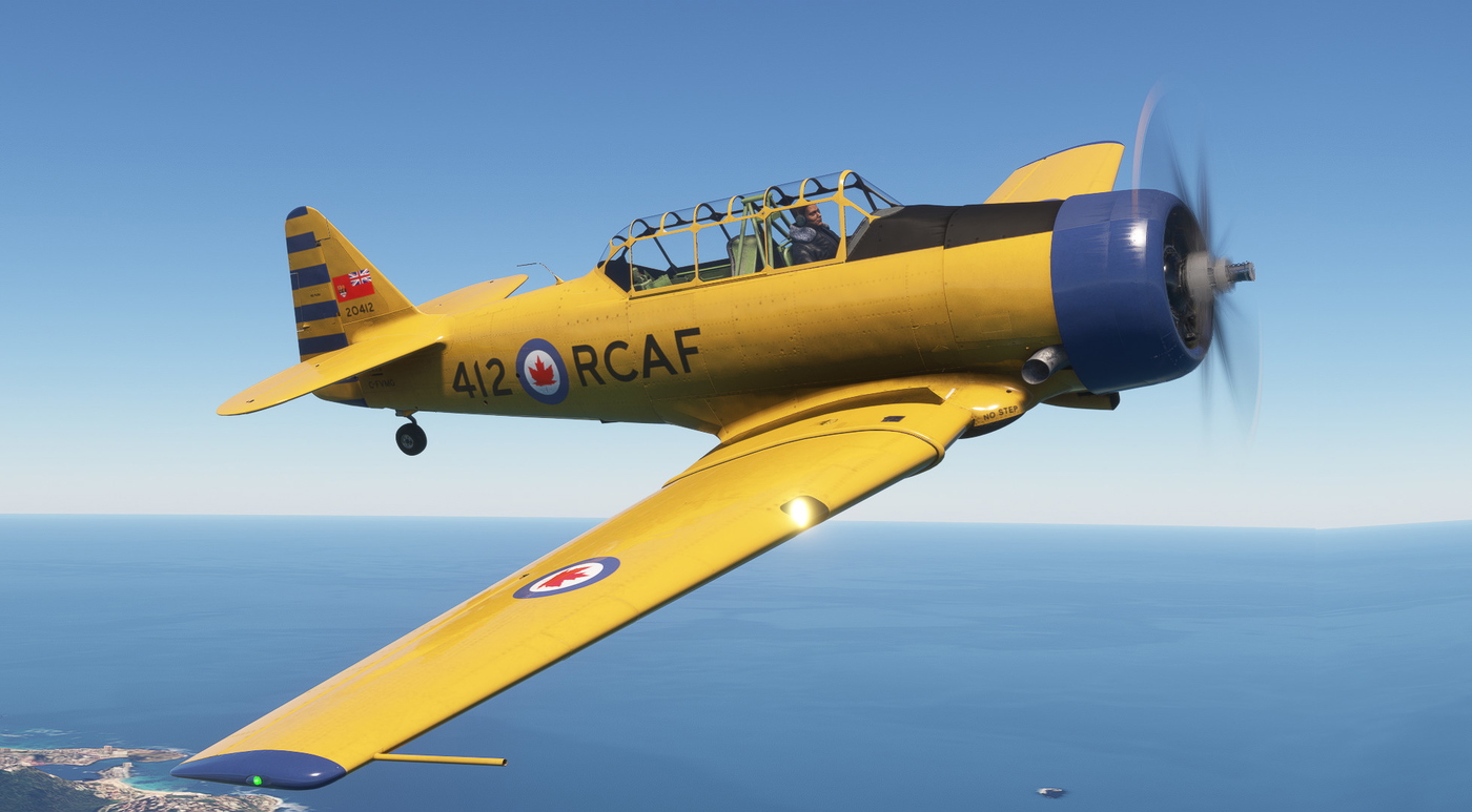 Asobo T-6 Texan RCAF No. 412 of CWHM for Microsoft Flight Simulator | MSFS