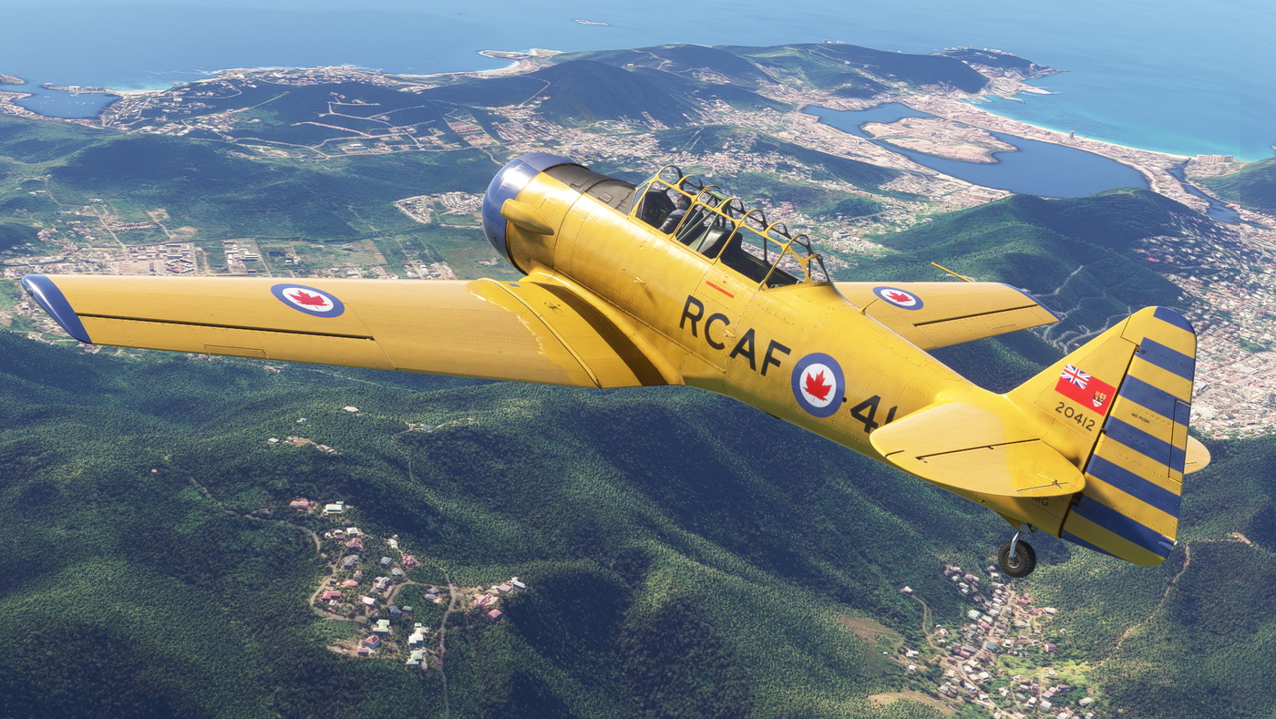 Asobo T-6 Texan RCAF No. 412 of CWHM for Microsoft Flight Simulator | MSFS