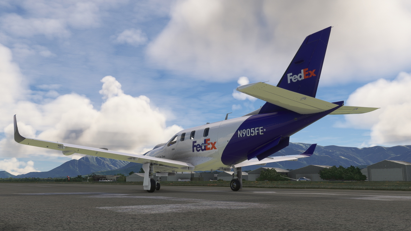 Asobo/Daher TBM930 FedEx "N905FE" (Fictional) 对于 Microsoft Flight ...