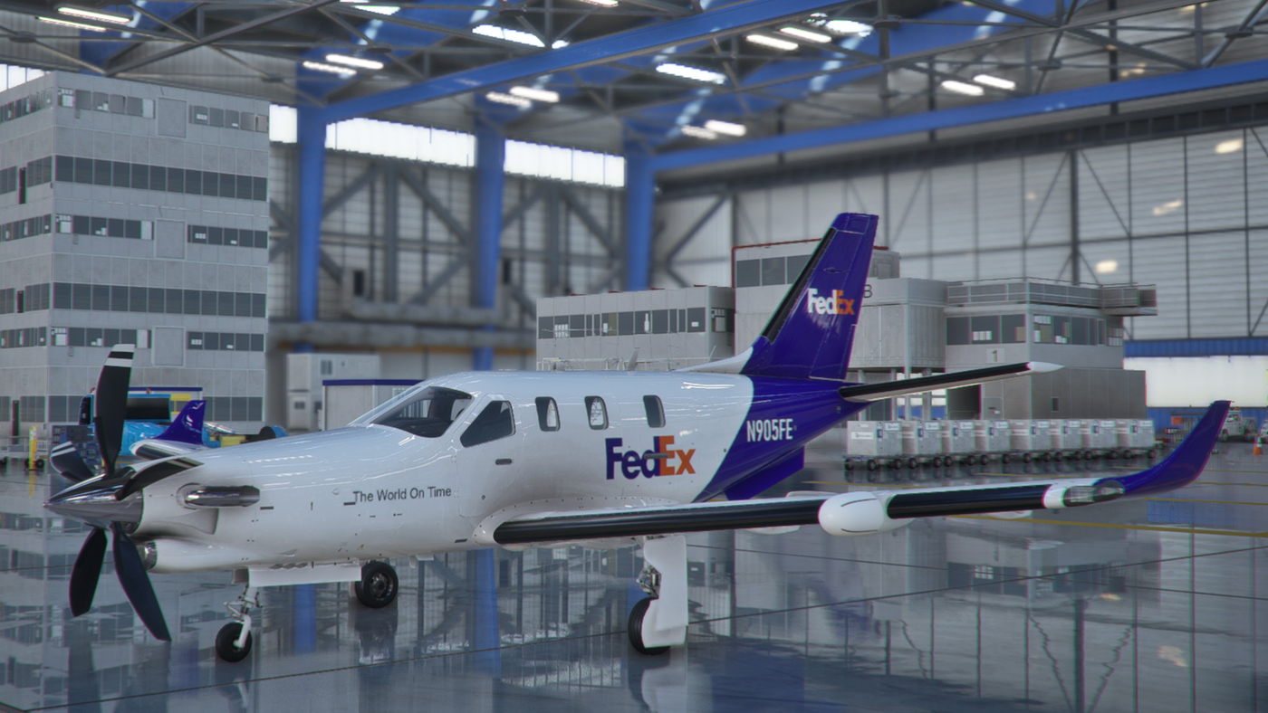 Asobo/Daher TBM930 FedEx "N905FE" (Fictional) 对于 Microsoft Flight ...