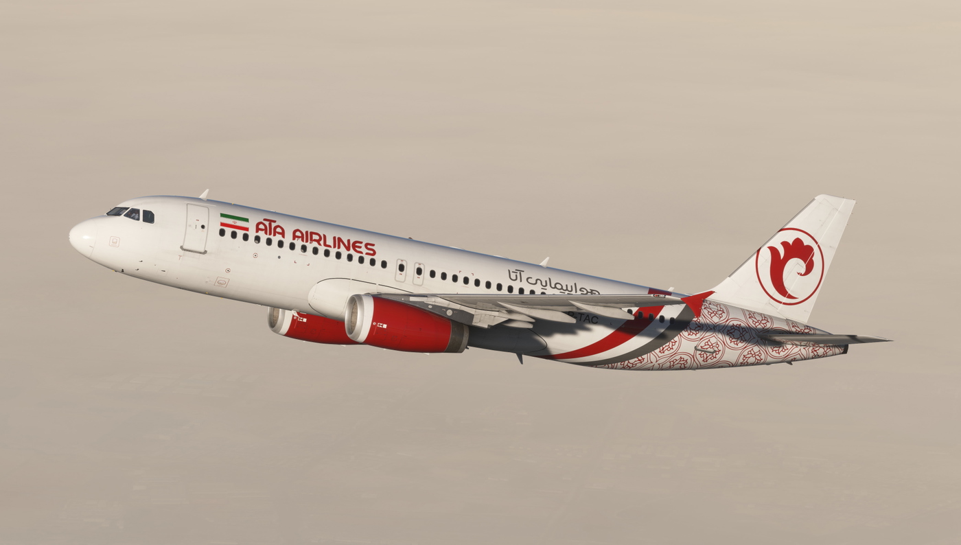 ATA Airlines (EP-TAC) New Livery Airbus A320 IAE - 8K for Microsoft ...
