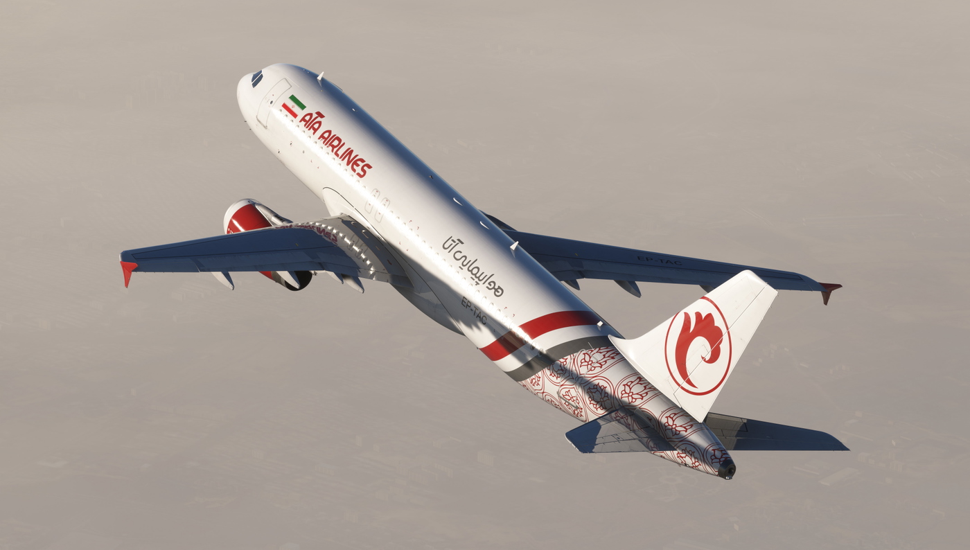 ATA Airlines (EP-TAC) New Livery Airbus A320 IAE - 8K for Microsoft ...
