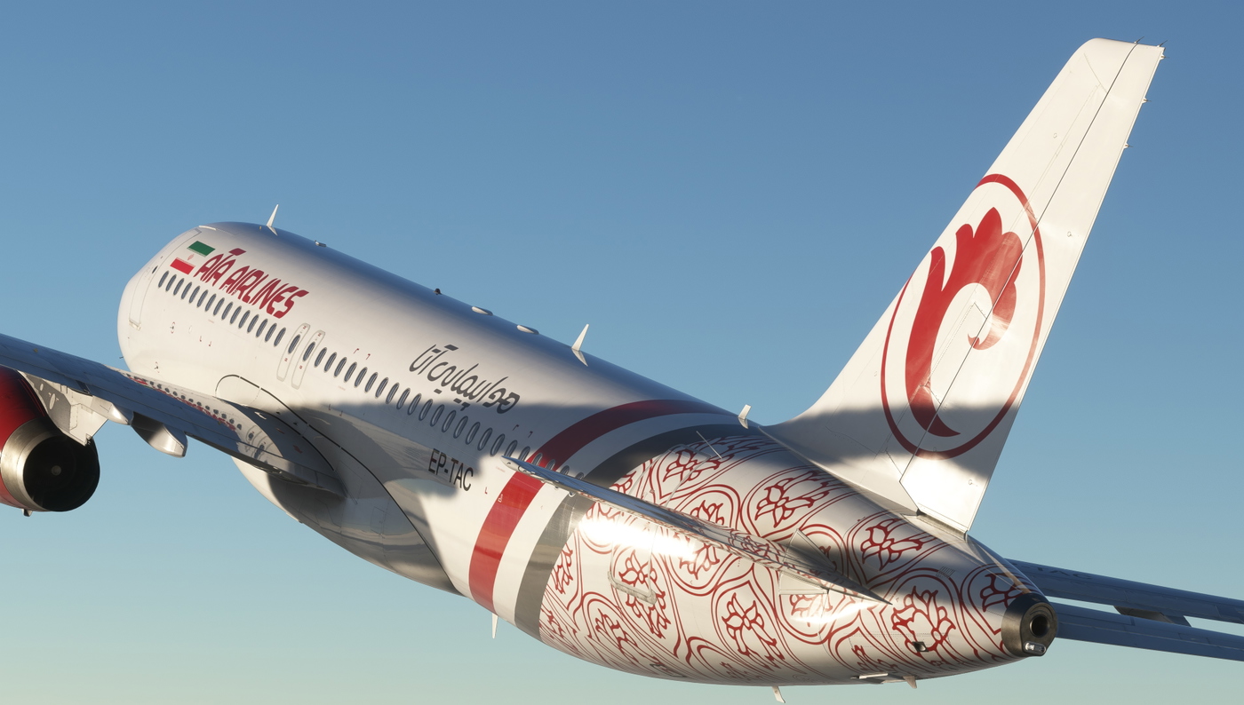 ATA Airlines (EP-TAC) New Livery Airbus A320 IAE - 8K for Microsoft ...