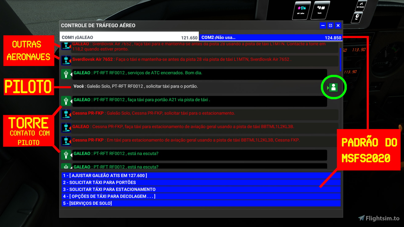 ATC - Colorful Messages pour Microsoft Flight Simulator | MSFS