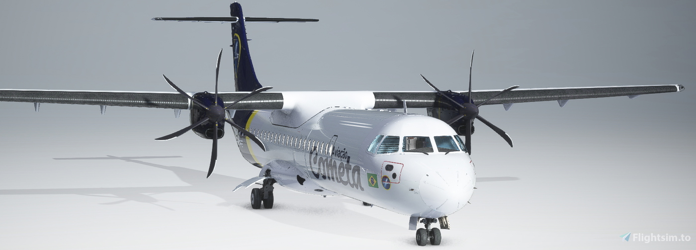 ATR 72-600 Cometa Livery 4K para Microsoft Flight Simulator | MSFS