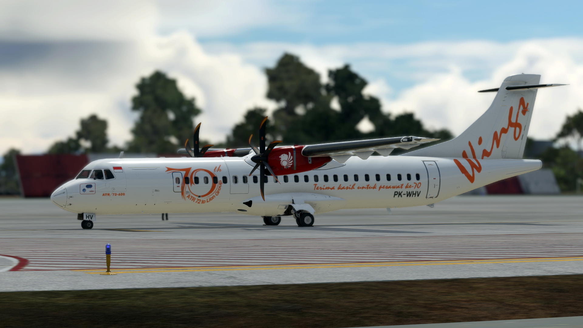 ATR 72-600 Wings Air "70th ATR" Special Livery PK-WHV | 8K - MSFS Add ...