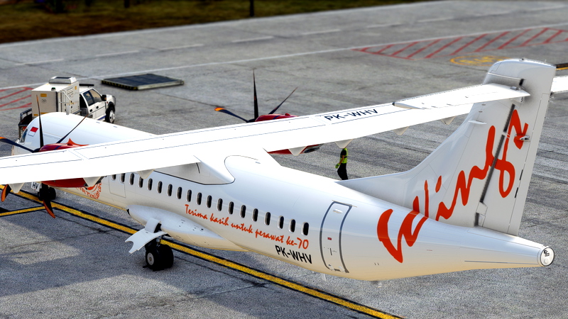 ATR 72-600 Wings Air "70th ATR" Special Livery PK-WHV | 8K for ...