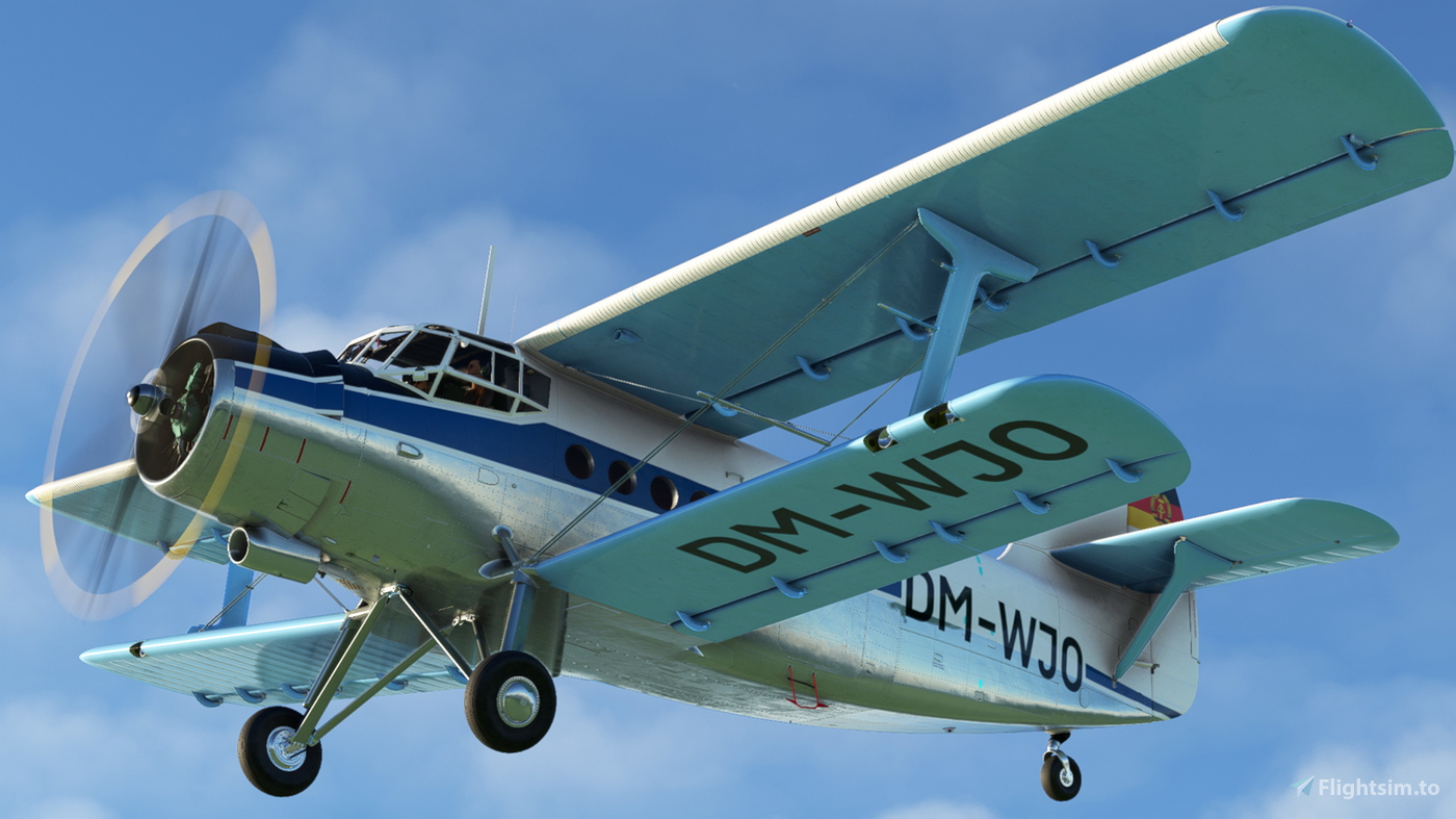 ATS Antonov AN-2T DM-WJO GDR "GST" ca. 1977 for Microsoft Flight ...