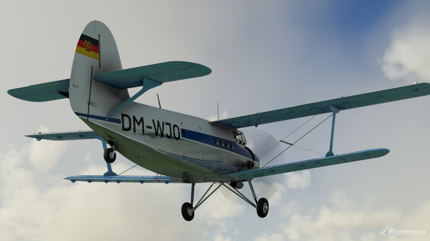 ATS Antonov AN-2T DM-WJO GDR "GST" ca. 1977 for Microsoft Flight ...