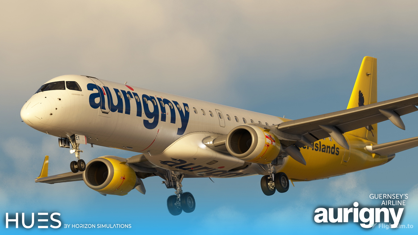 Aurigny G-NSEY | FSS E195 for Microsoft Flight Simulator | MSFS